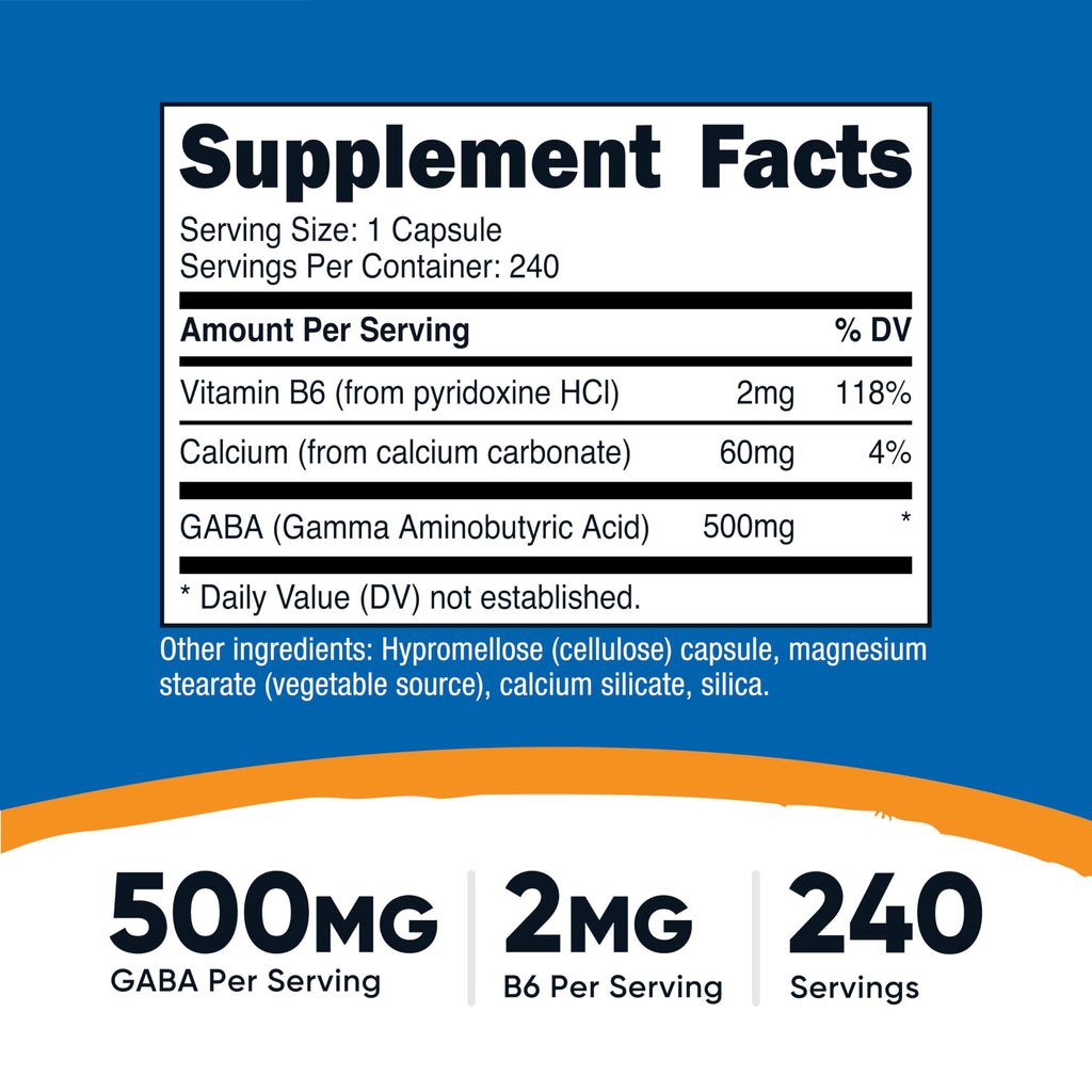 GABA with vitamin B6 benefits