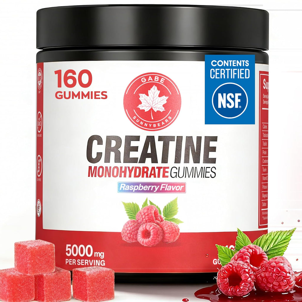 GABE SUNNYBEARS creatine gummies raspberry