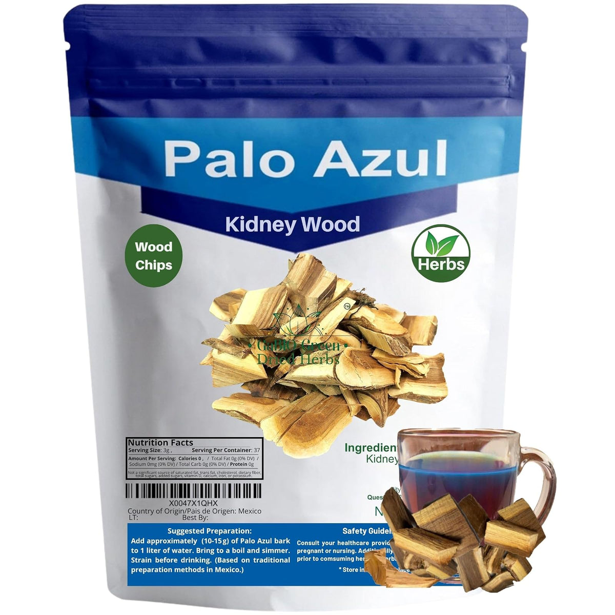 Gabio Green Palo Azul herbal tea