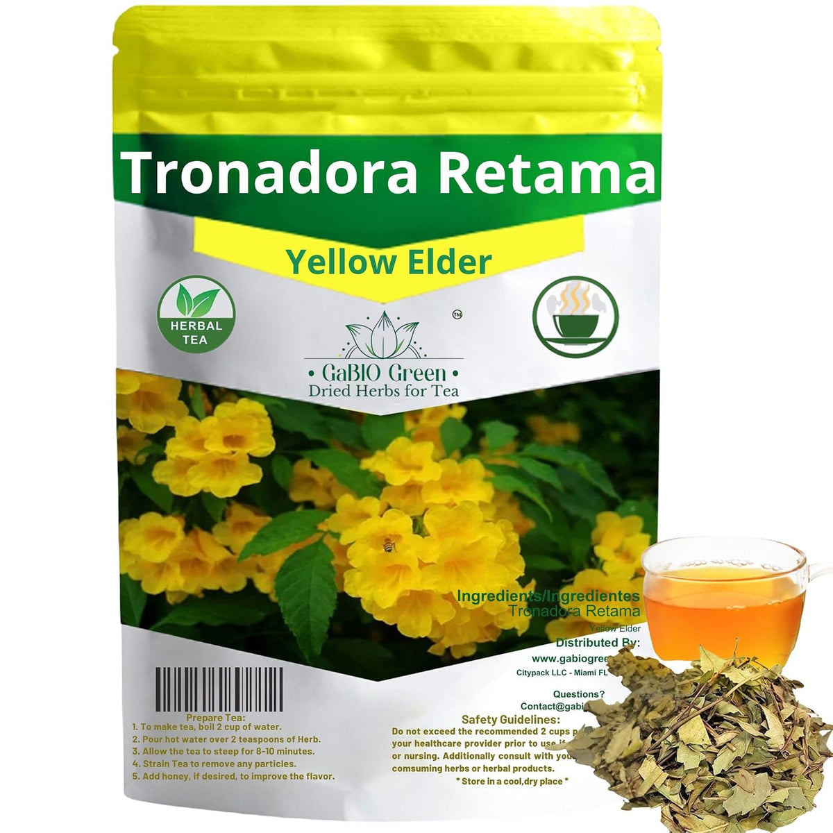 Gabio herbal tea for relaxation