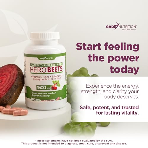 Gade Nutrition Hero beet root capsules