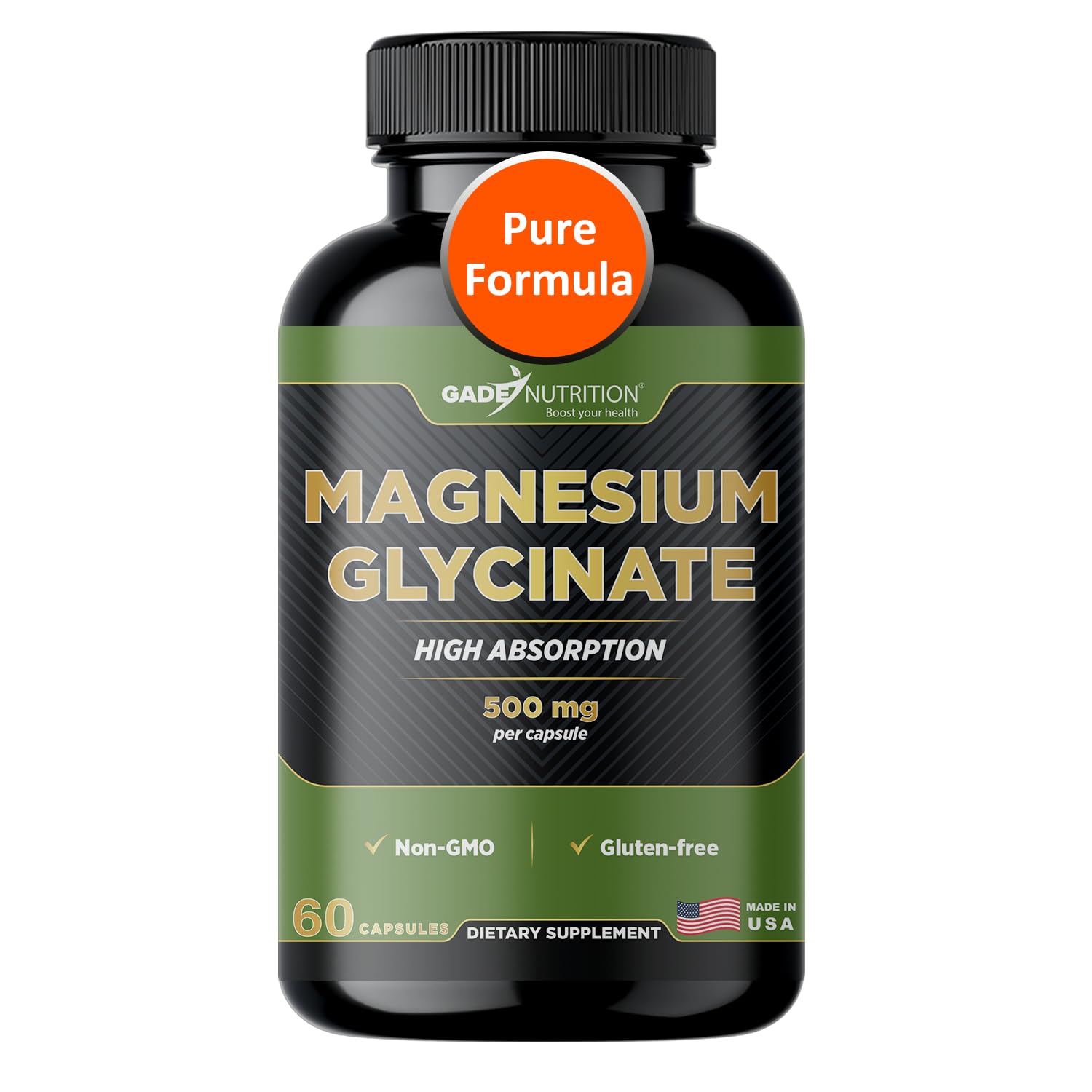 Gade Nutrition magnesium glycinate capsules