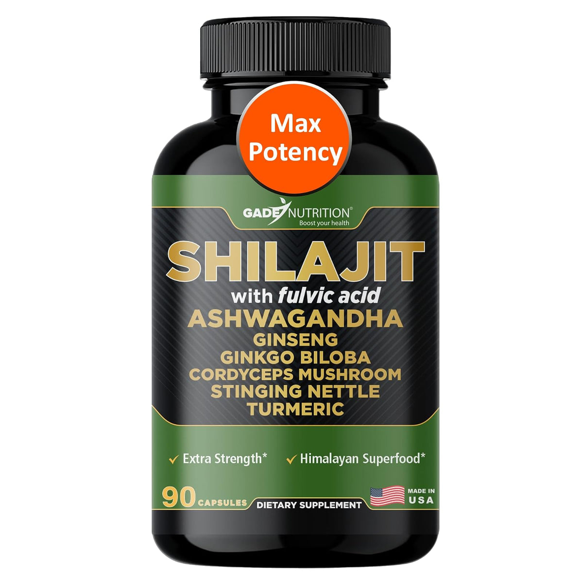 Gade Nutrition Pure Himalayan Shilajit capsules