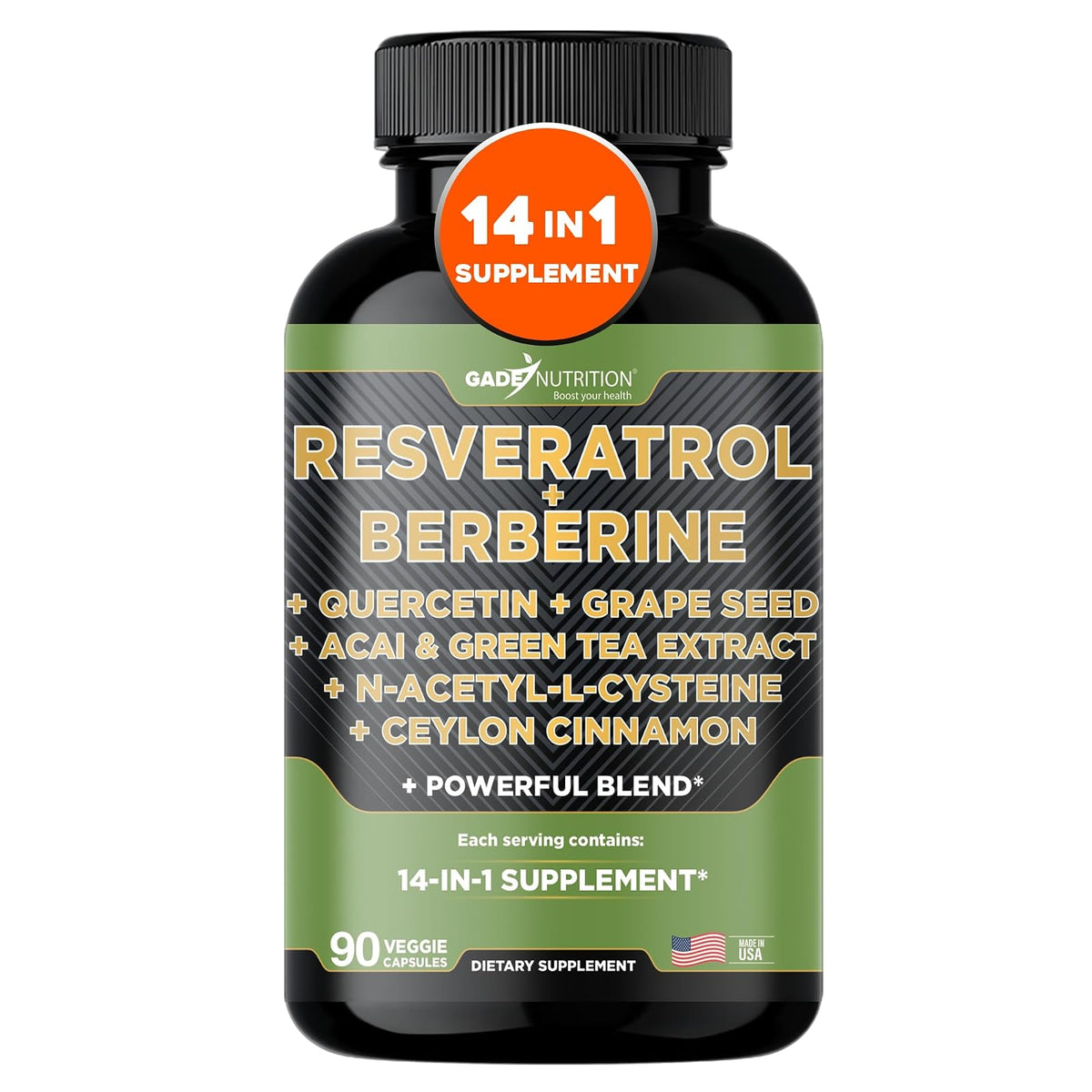 Gade Nutrition Resveratrol multivitamin for women