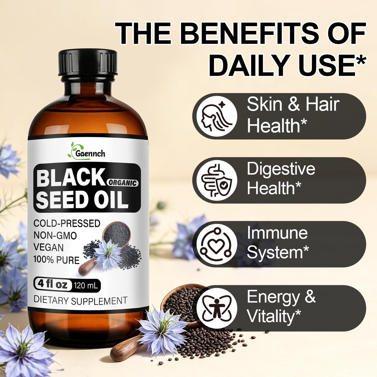 Gaennch black seed oil supplement