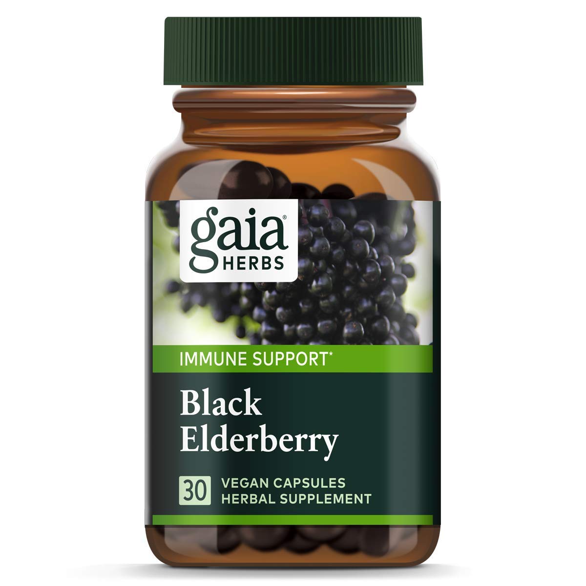 Gaia Herbs elderberry immune support capsules
