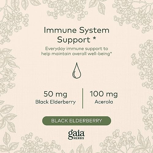 Gaia Herbs elderberry tonic benefits
