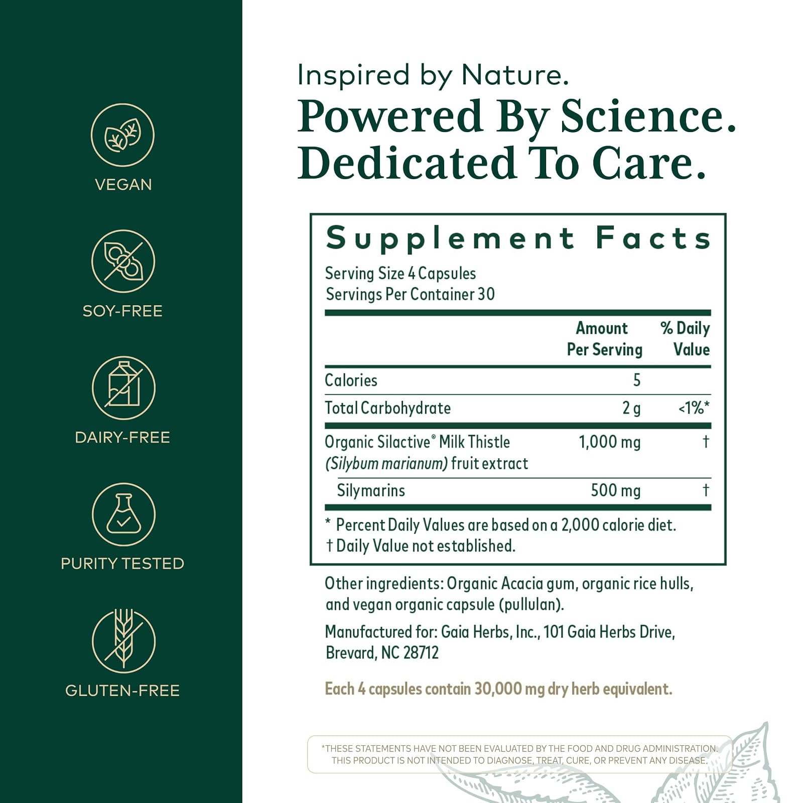 GAIA HERBS milk thistle benefits