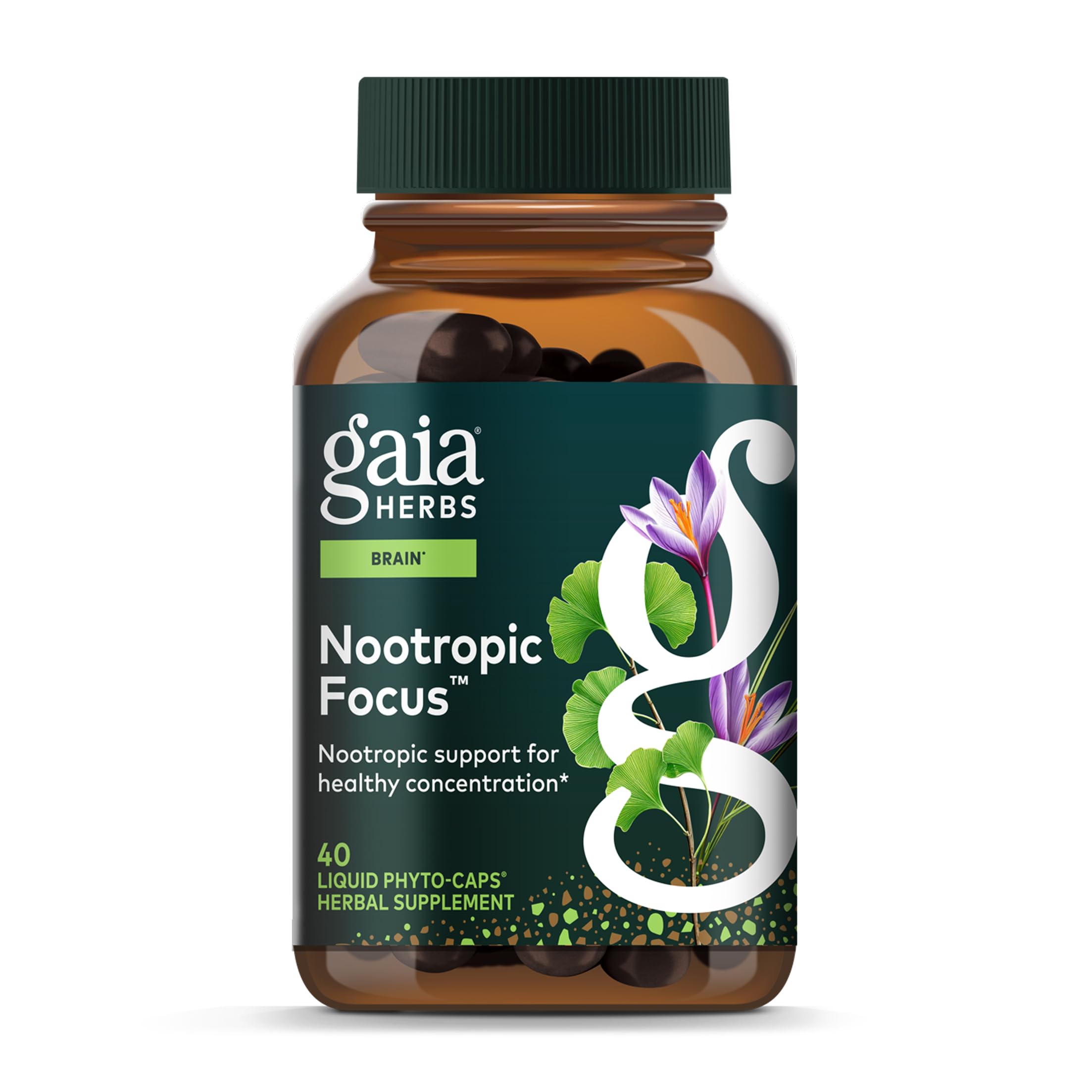 Gaia Herbs nootropic focus capsules