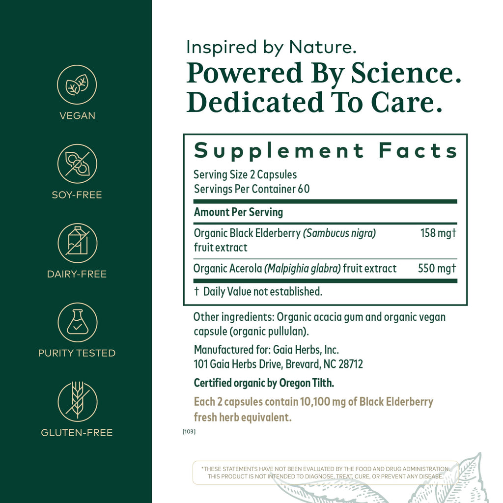 GAIA HERBS PRO elderberry benefits