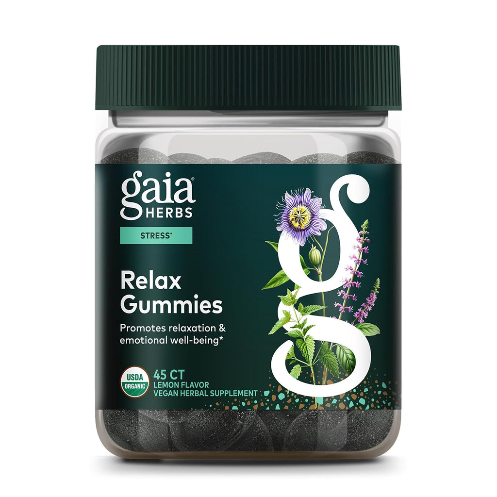 Gaia Herbs Relax Gummies for stress relief