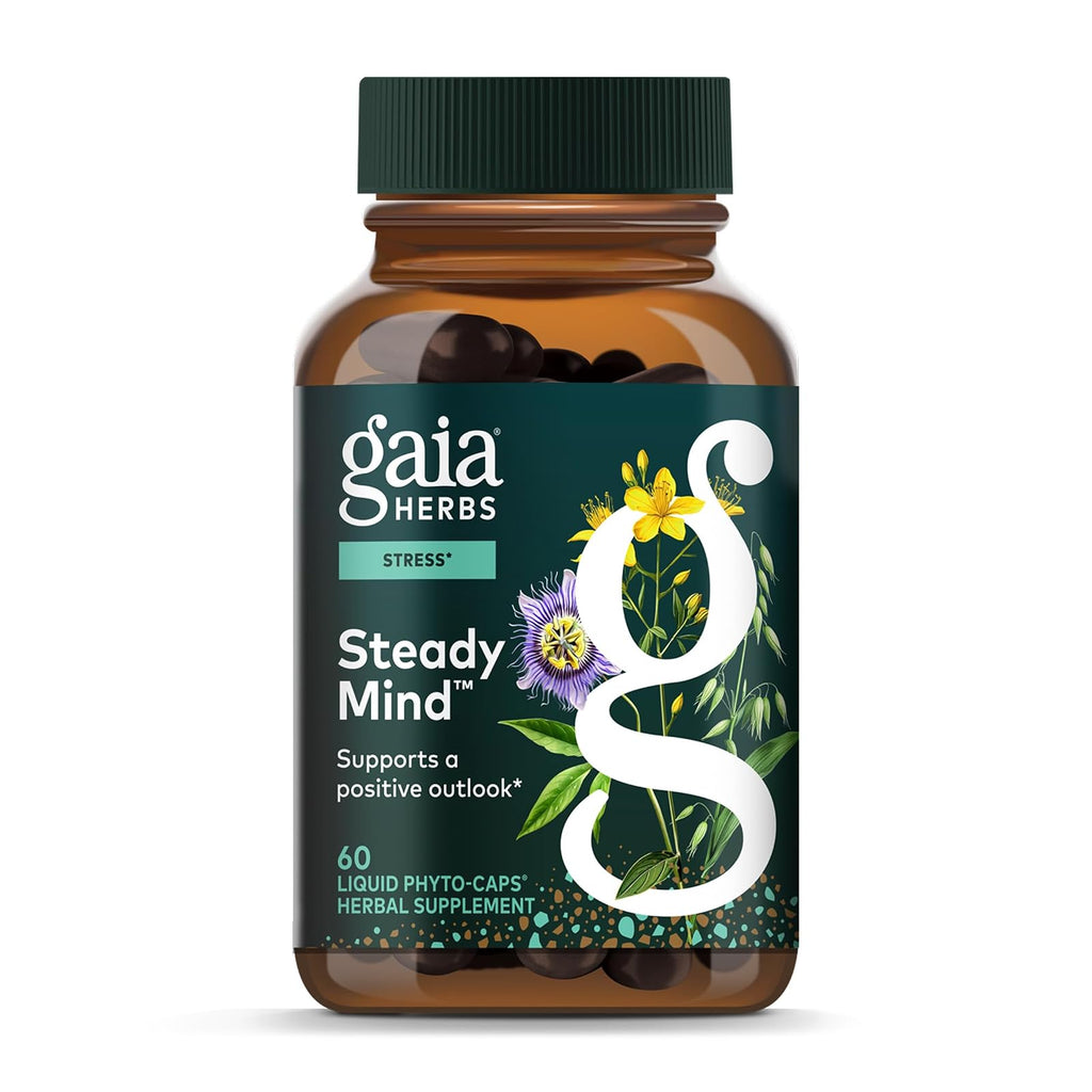 Gaia Herbs Steady Mind capsules for focus