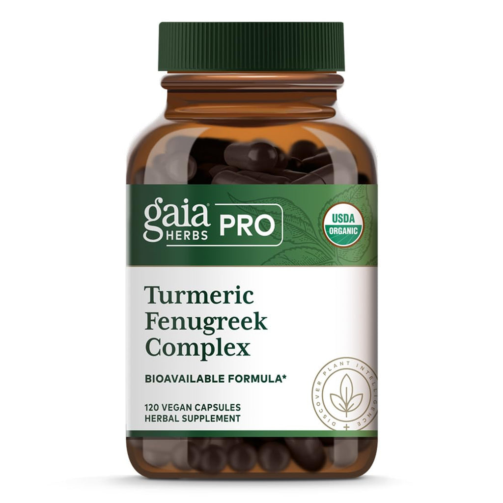GAIA Herbs turmeric fenugreek capsules