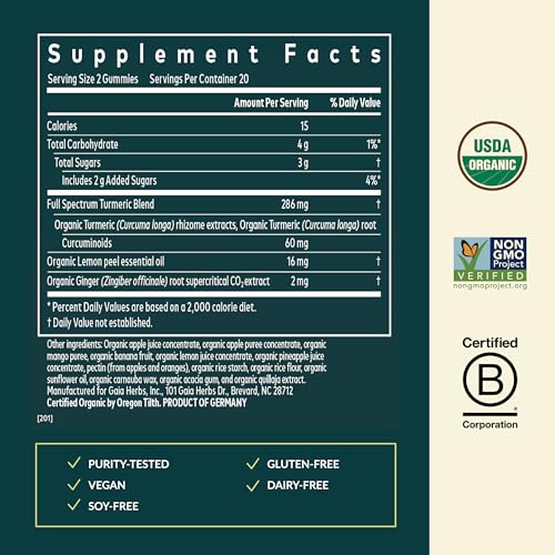 Gaia Herbs turmeric for joint health