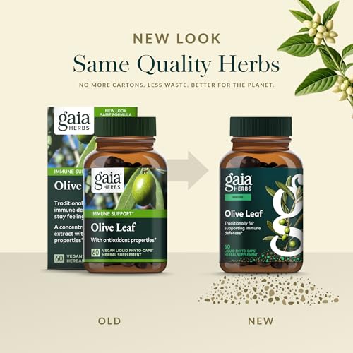 Gaia Herbs vegan olive leaf formula