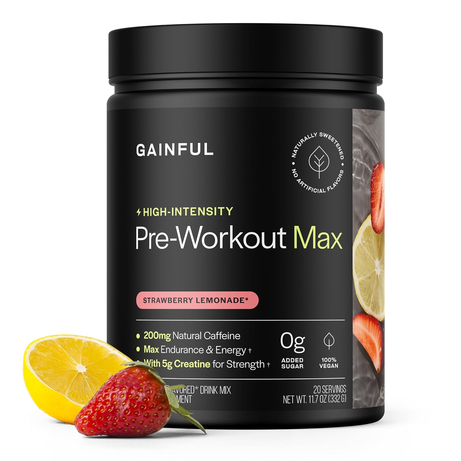 Gainful pre-workout strawberry lemonade flavour