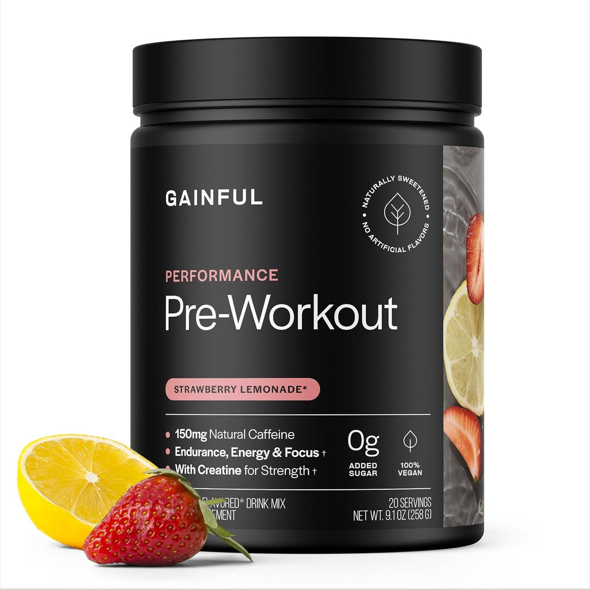 Gainful pre-workout strawberry lemonade flavour