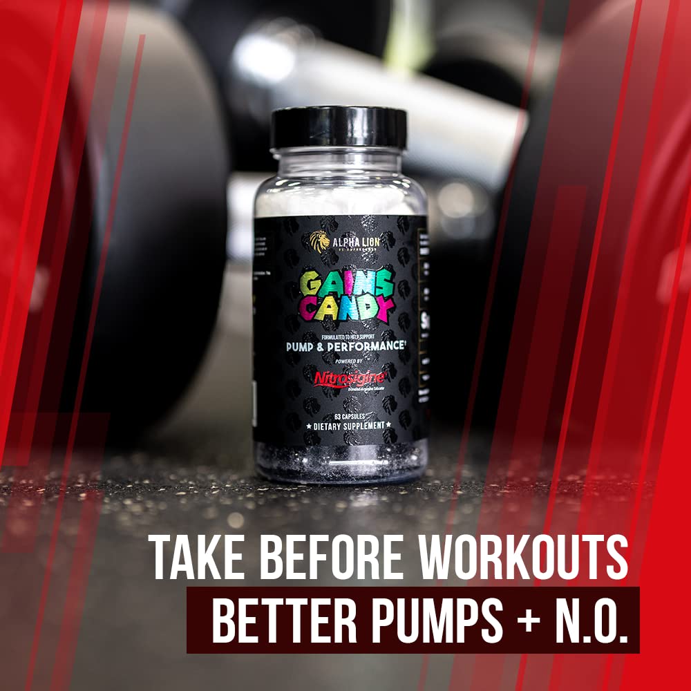 Gains Candy capsules for workout endurance