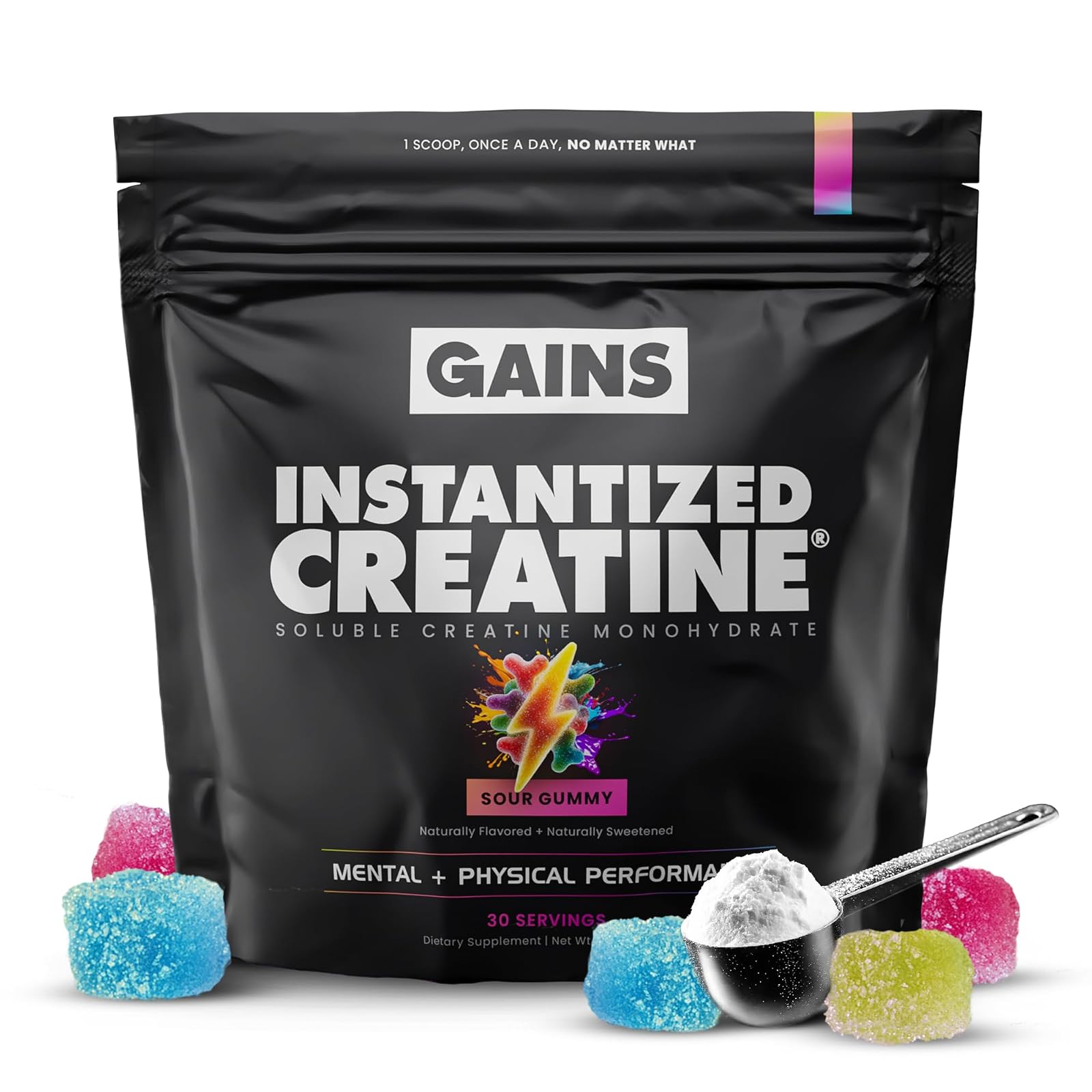 Gains in Bulk creatine gummies