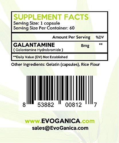 Galantamine whole food multivitamin capsules