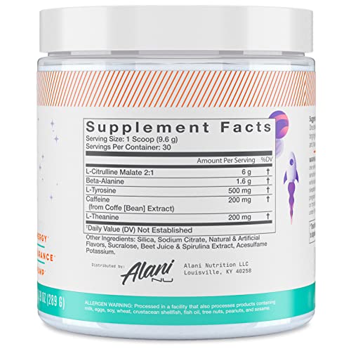Galaxy Lemonade flavour pre-workout supplement