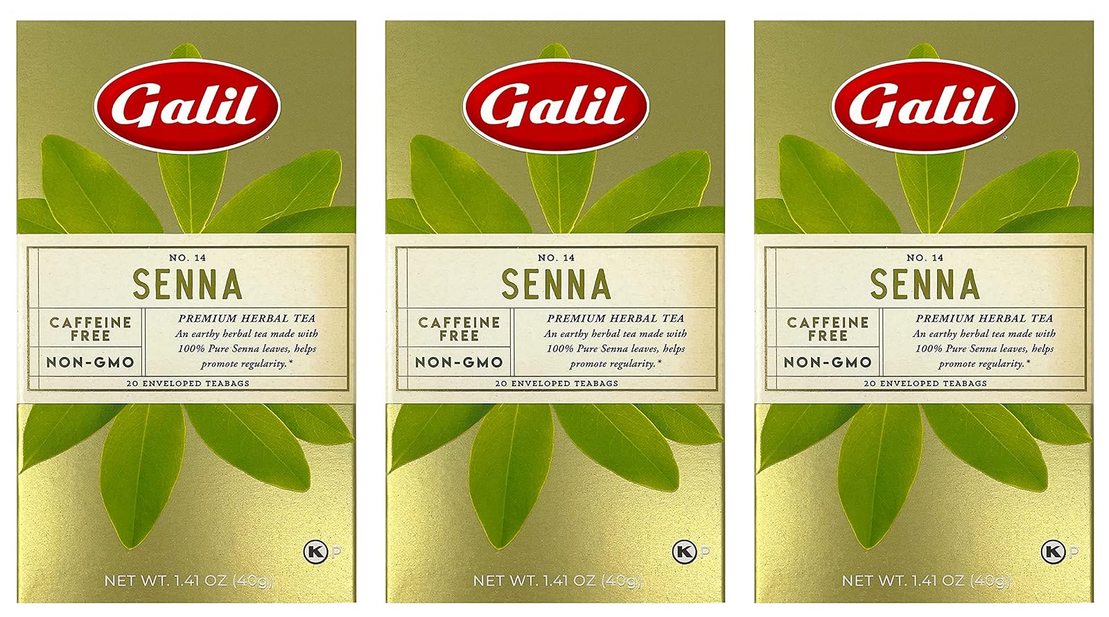 Galil Senna tea caffeine-free option