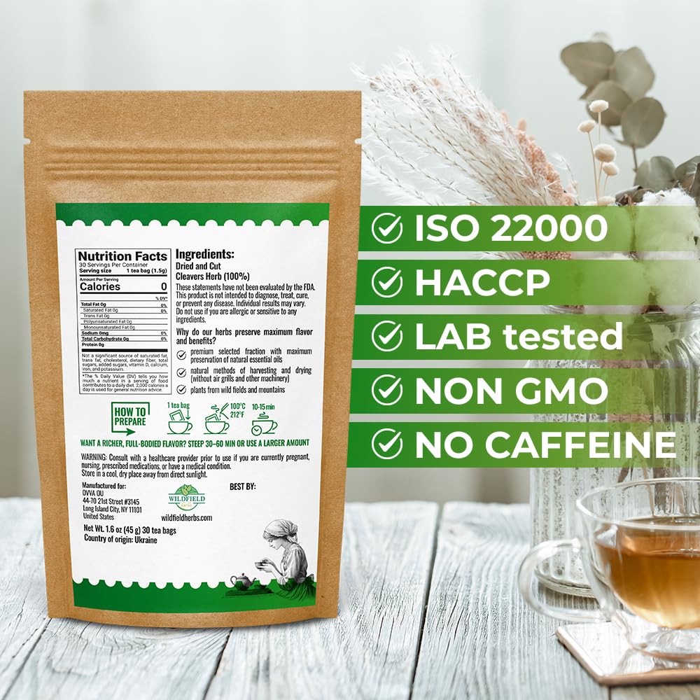 galium aparine herbal infusion bags