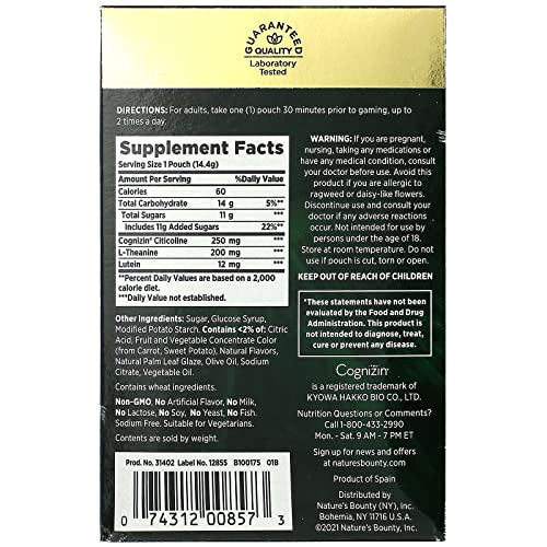 Gaming focus blended vitamins