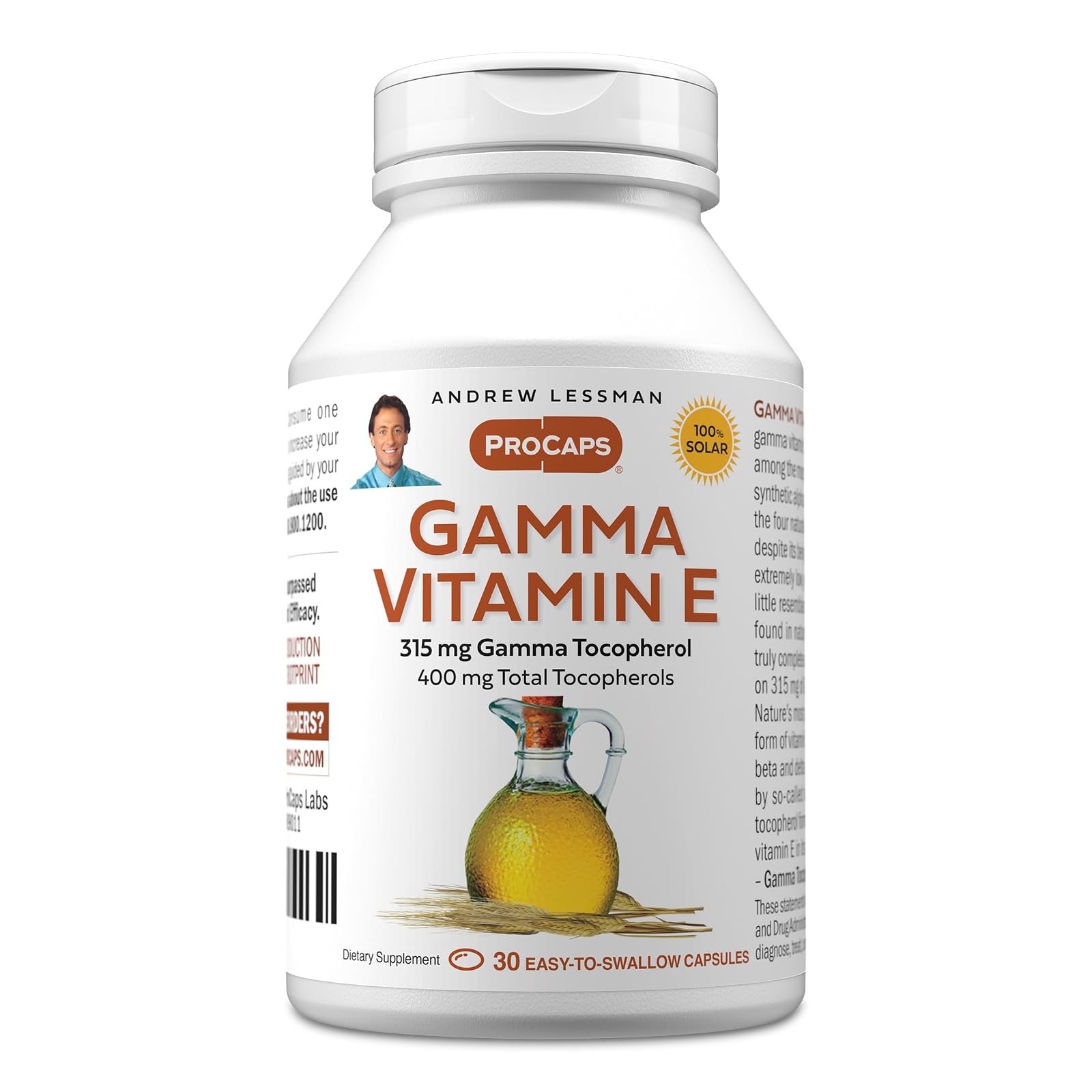 Gamma vitamin E softgels for health