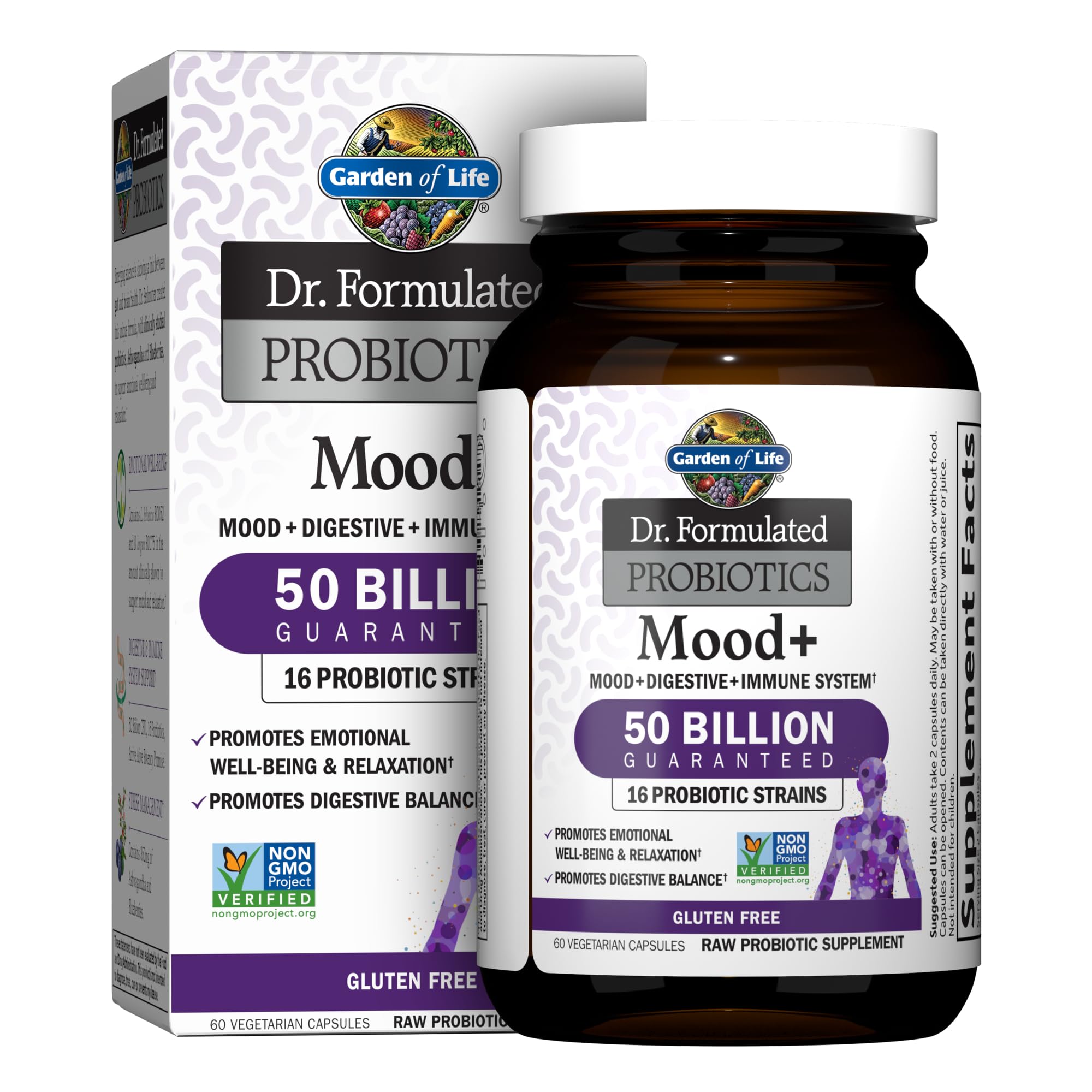 Garden of Life acidophilus capsules for mood support