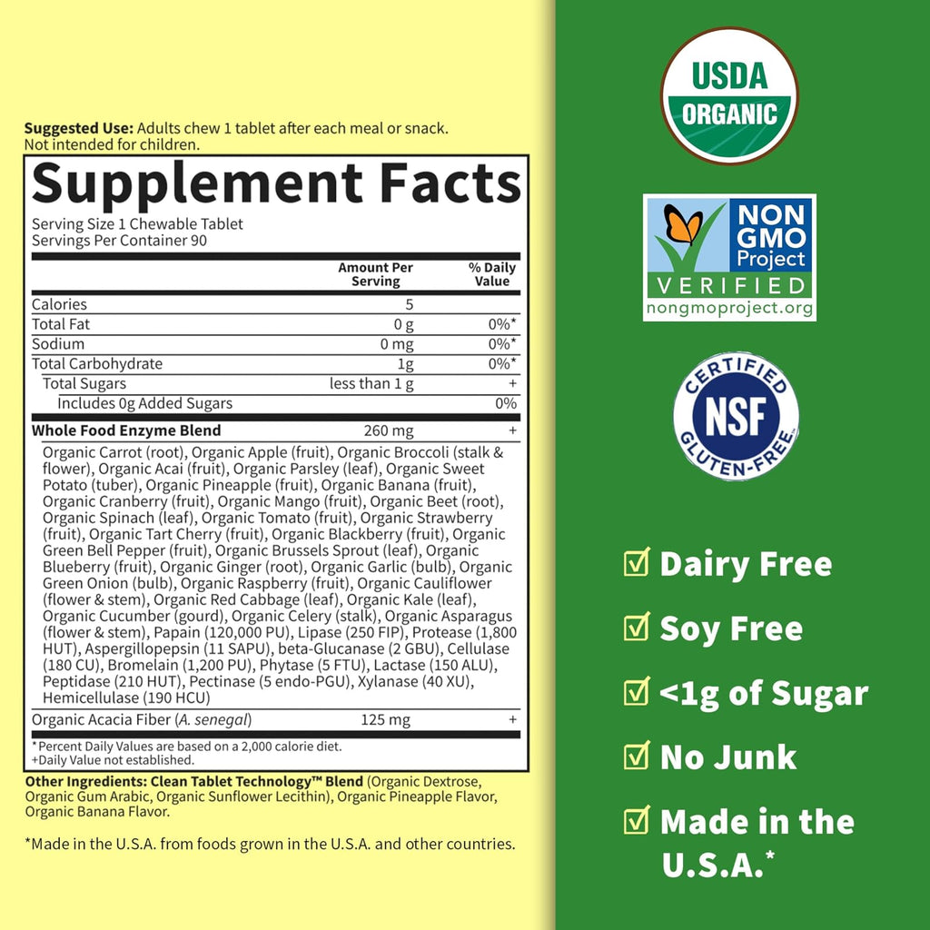 Garden of Life digestive enzymes benefits