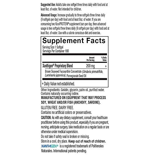 Garden of Life fucoTHIN fat burning formula