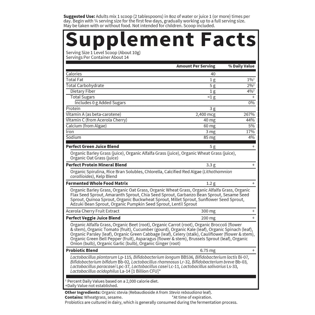 Garden of Life green powder for detox