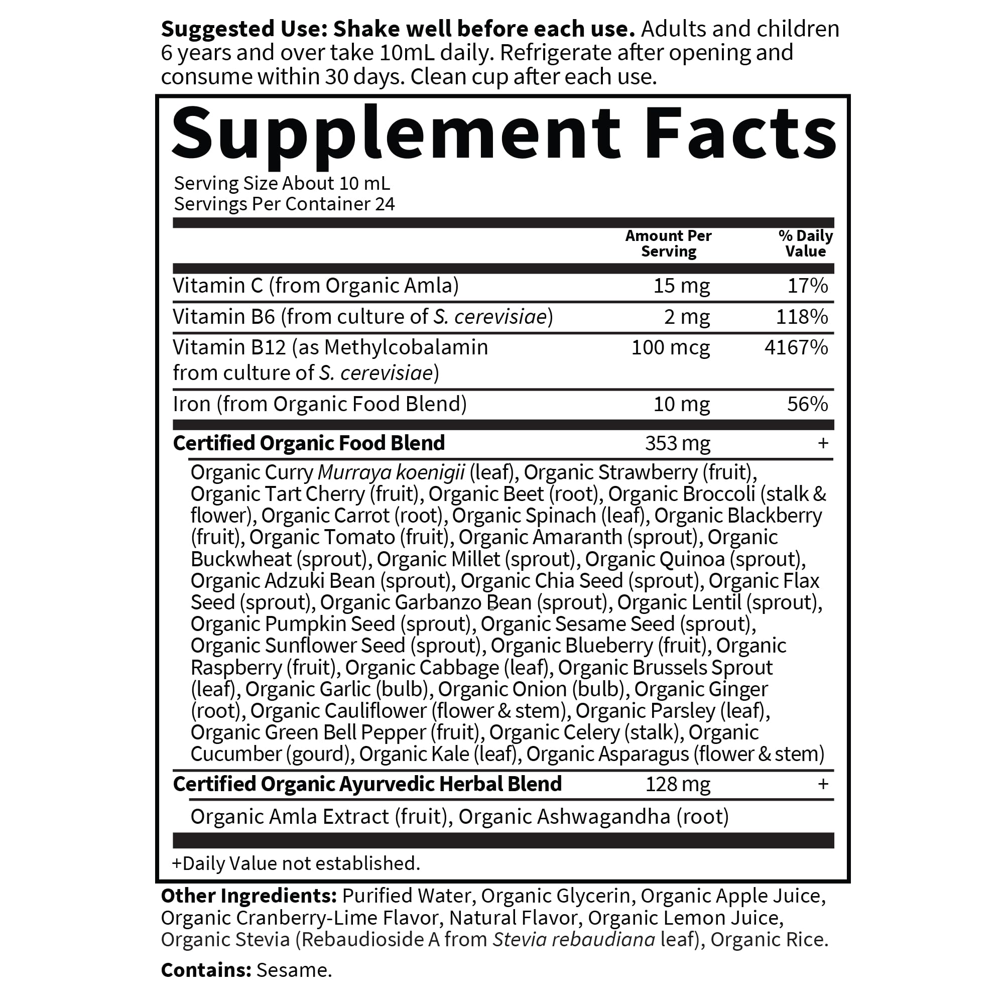 Garden of Life health products
