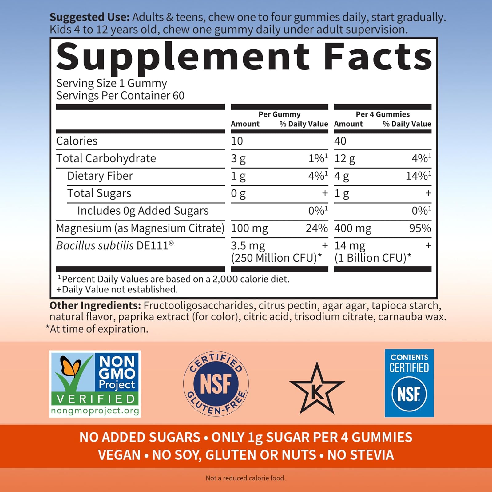 Garden of Life magnesium for muscle recovery