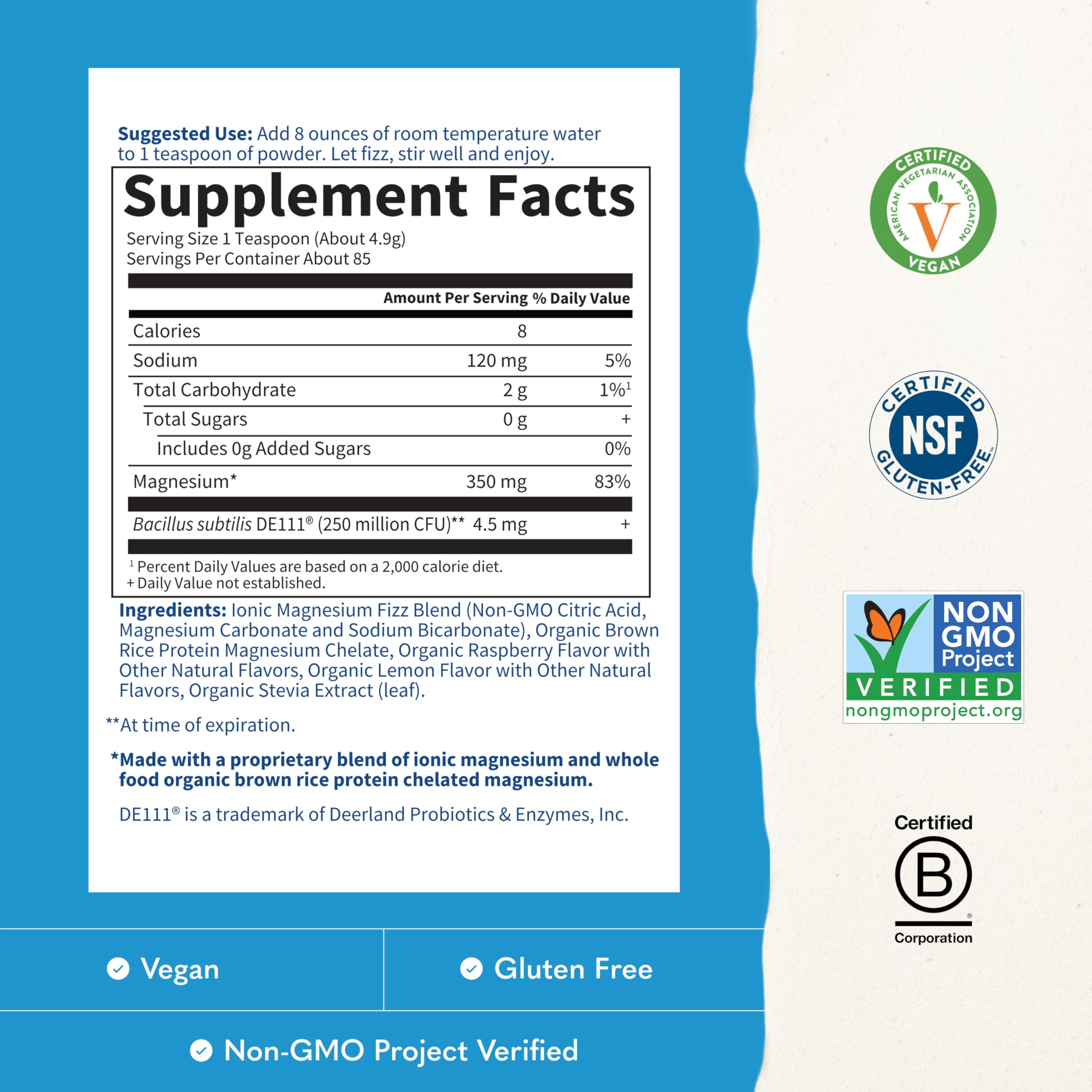 Garden of Life magnesium powder