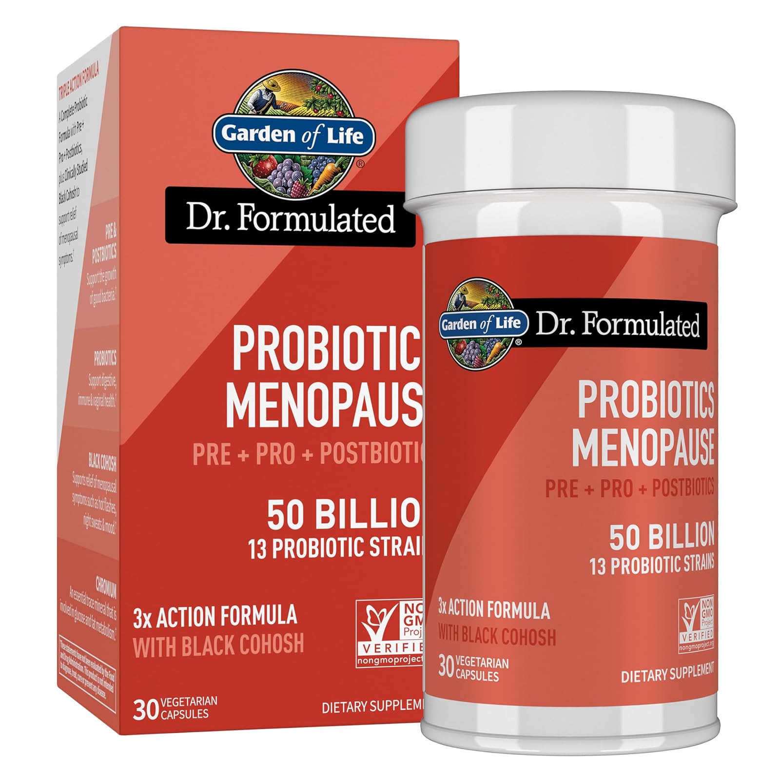 Garden of Life menopause probiotic capsules