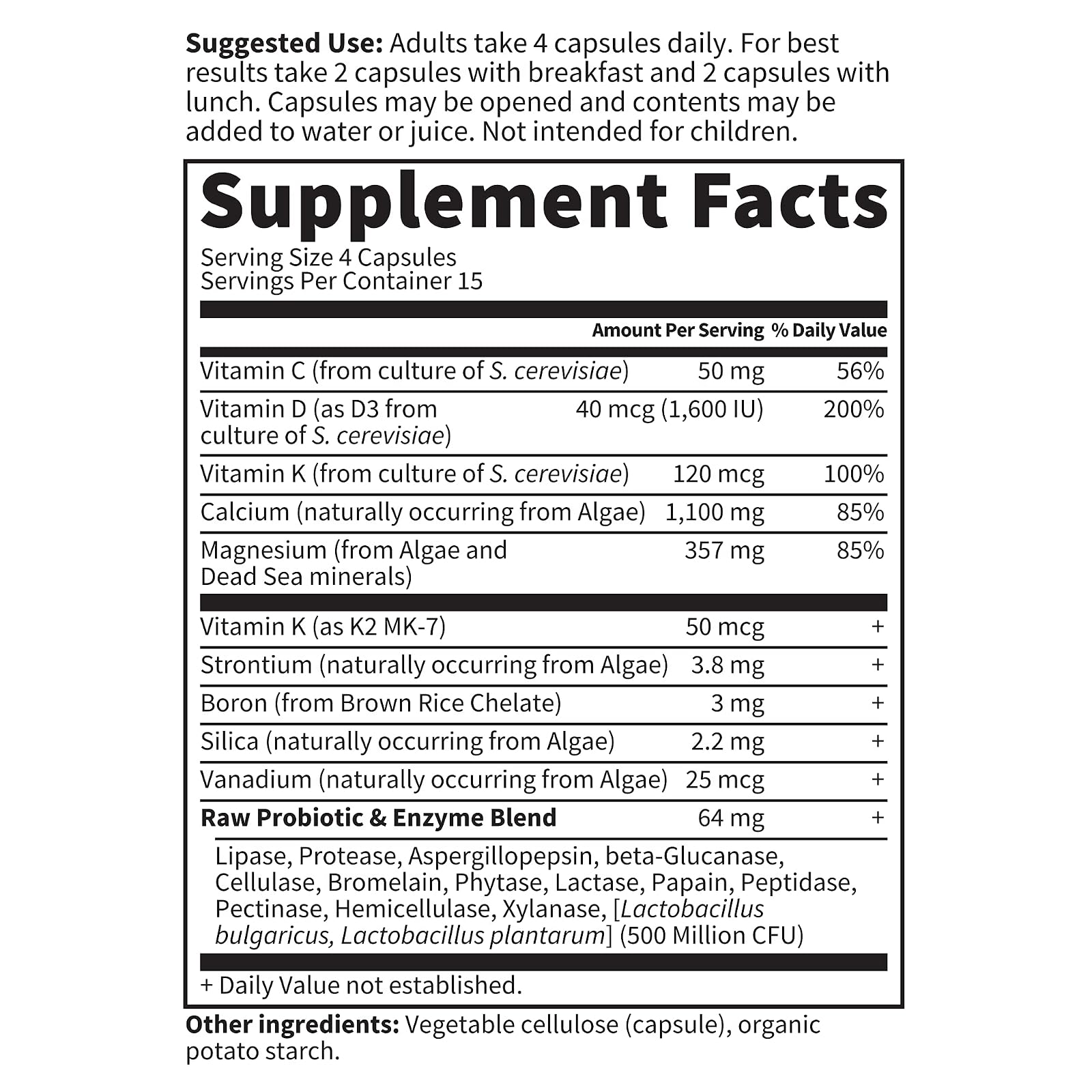 Garden of Life mineral support capsules