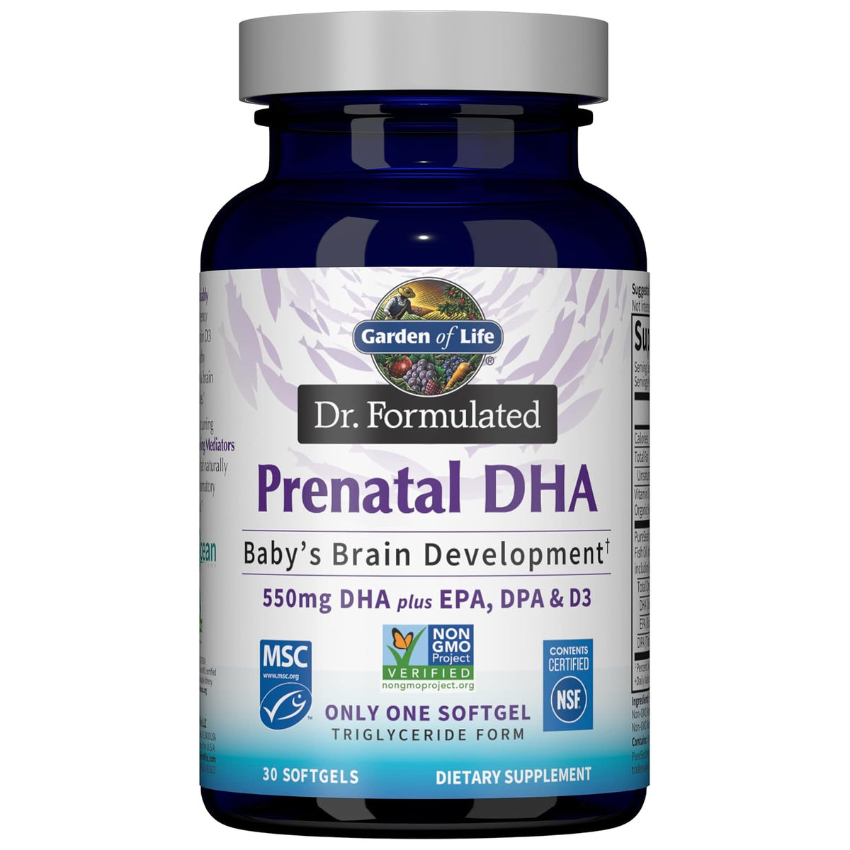 Garden of Life prenatal DHA softgels
