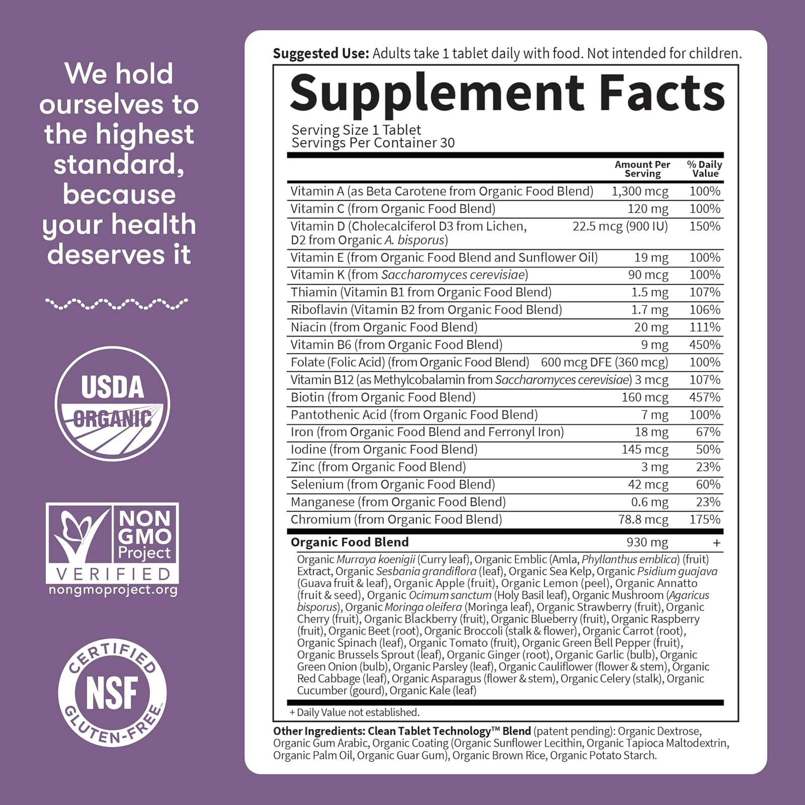 Garden of Life prenatal vitamins for baby