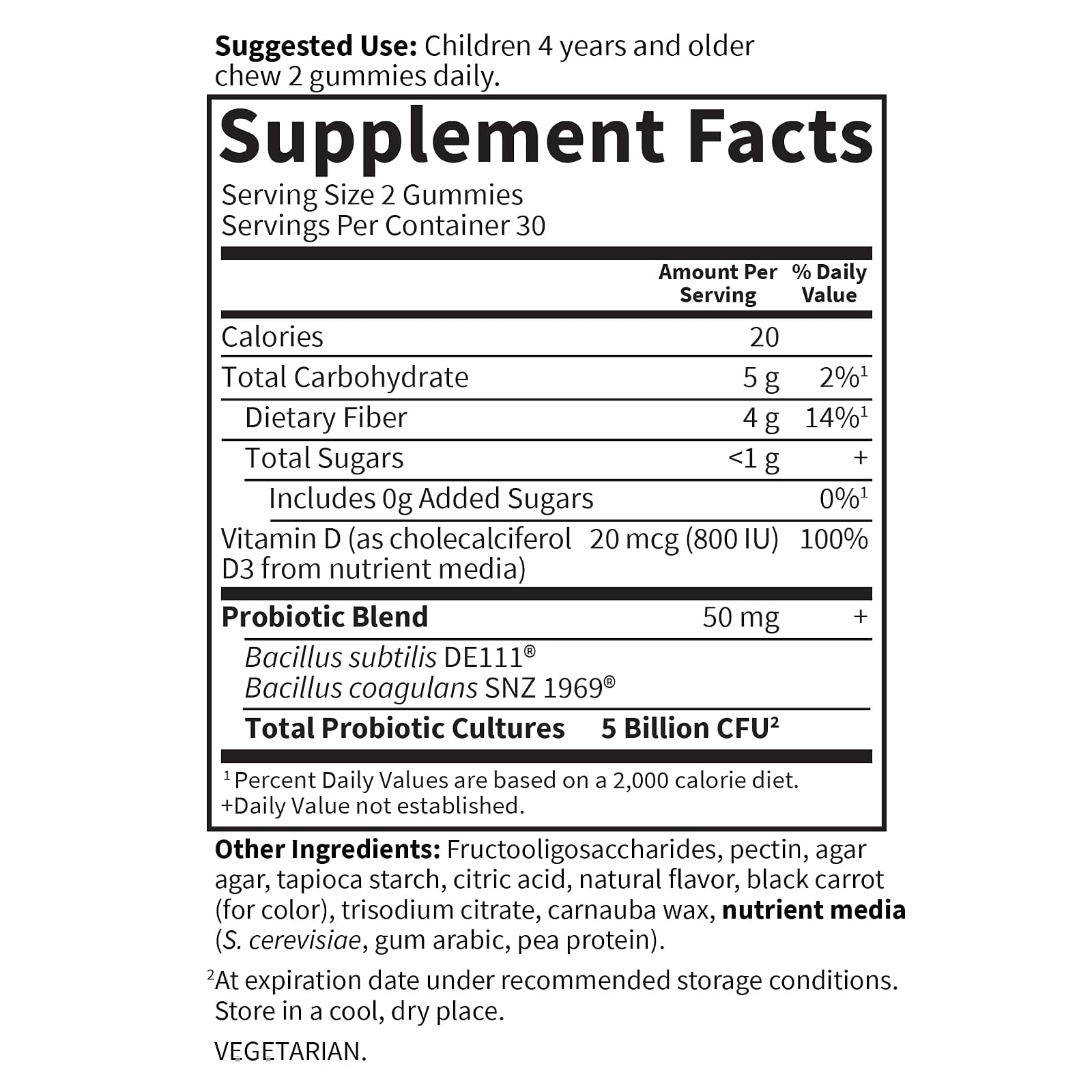 Garden of Life probiotic gummies for immunity