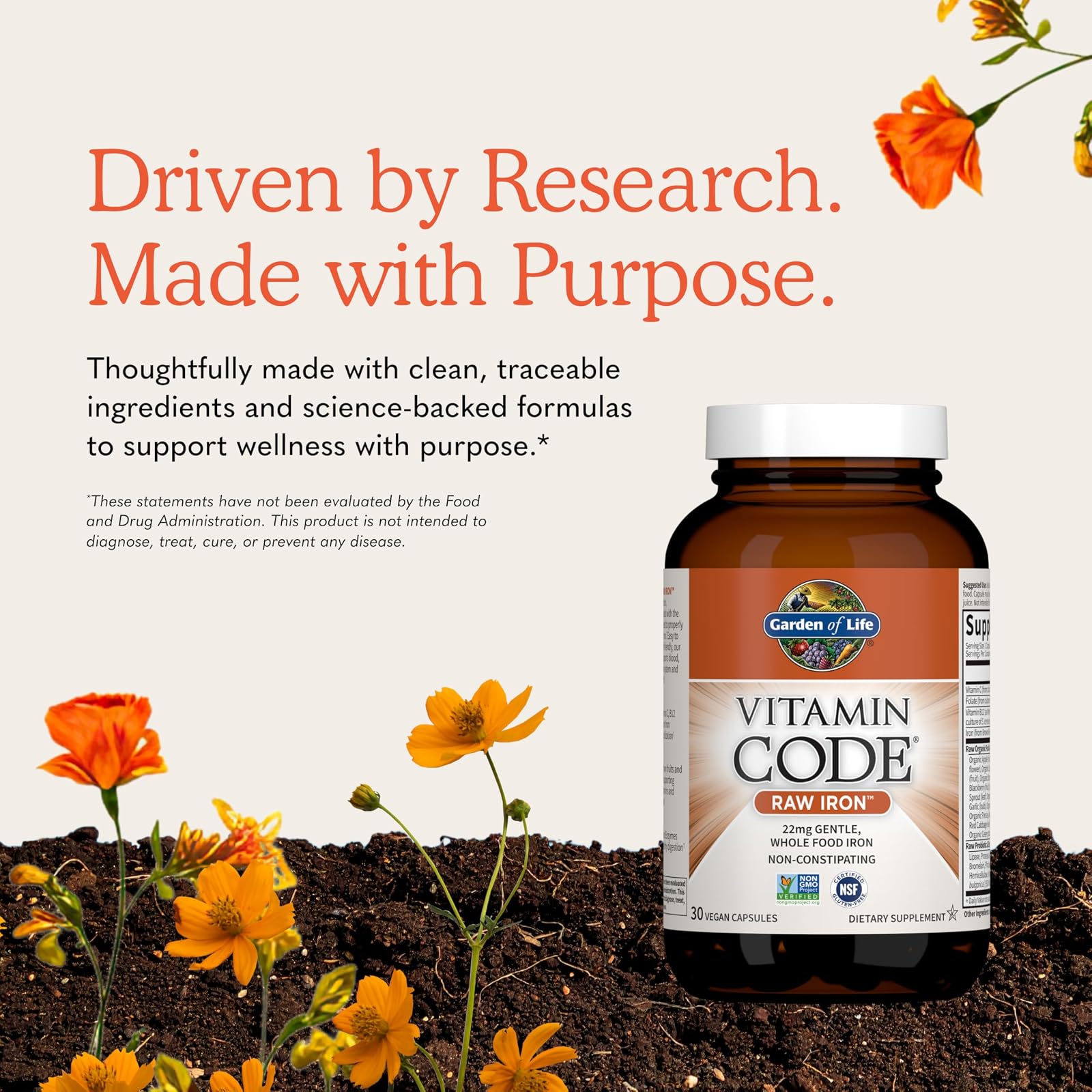 Garden of Life raw iron benefits