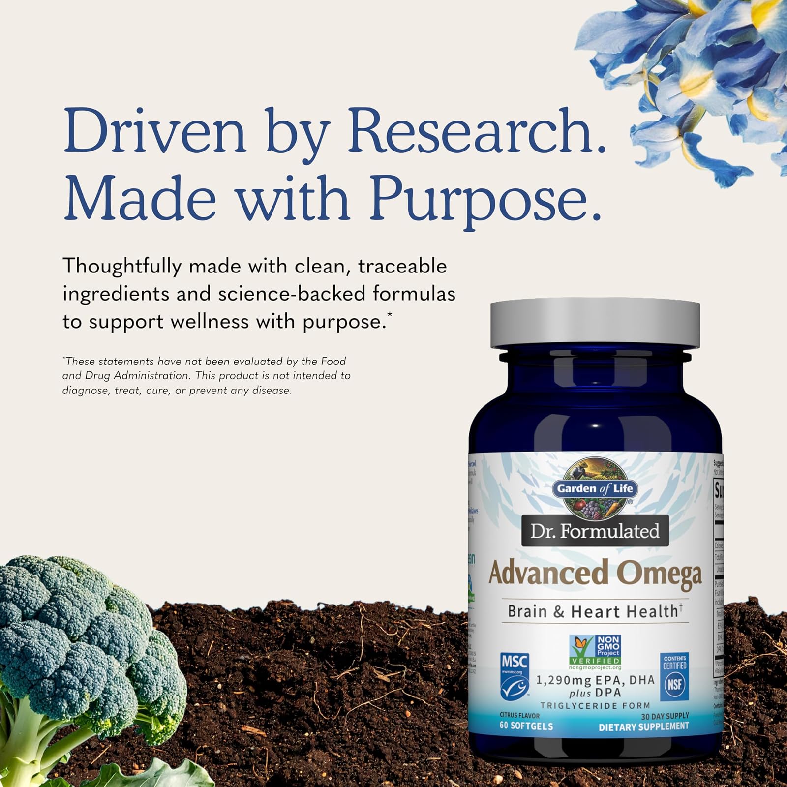 Garden of Life softgels for easy digestion