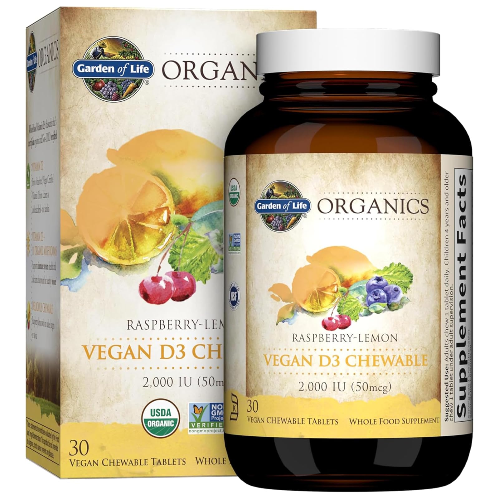 Garden of Life vegan D3 chewables