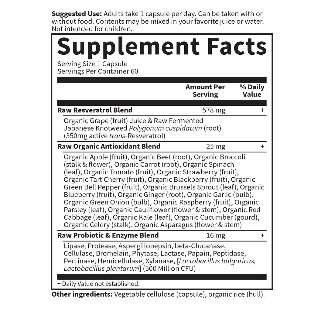 Garden of Life vegan resveratrol