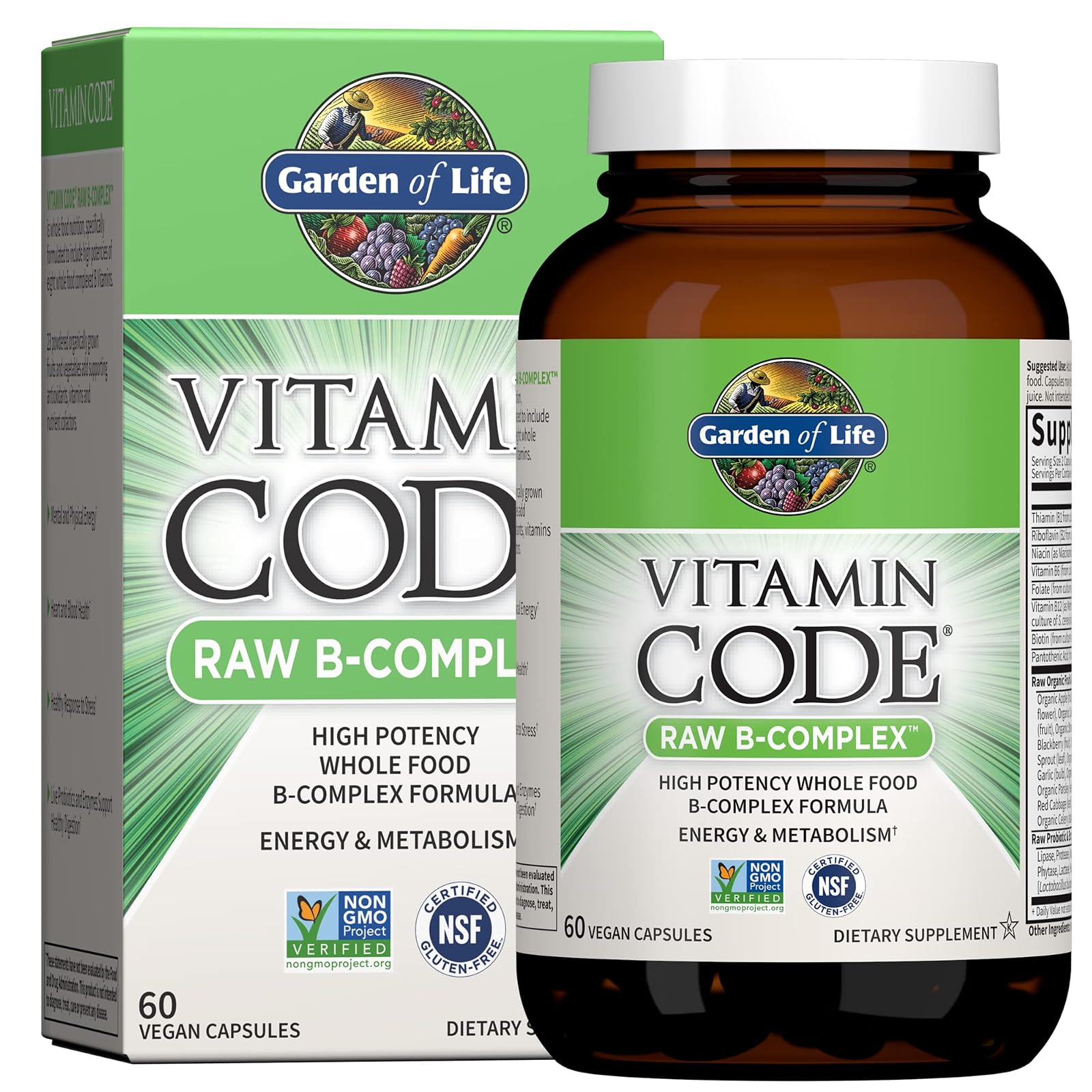 Garden of Life vitamin b complex capsules