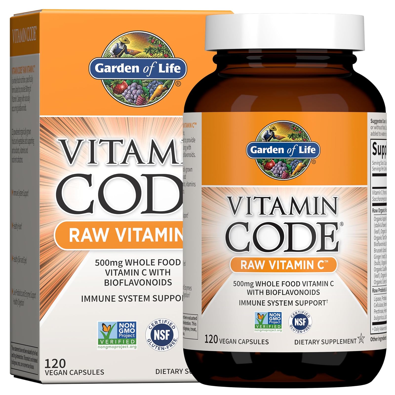Garden of Life Vitamin C capsules