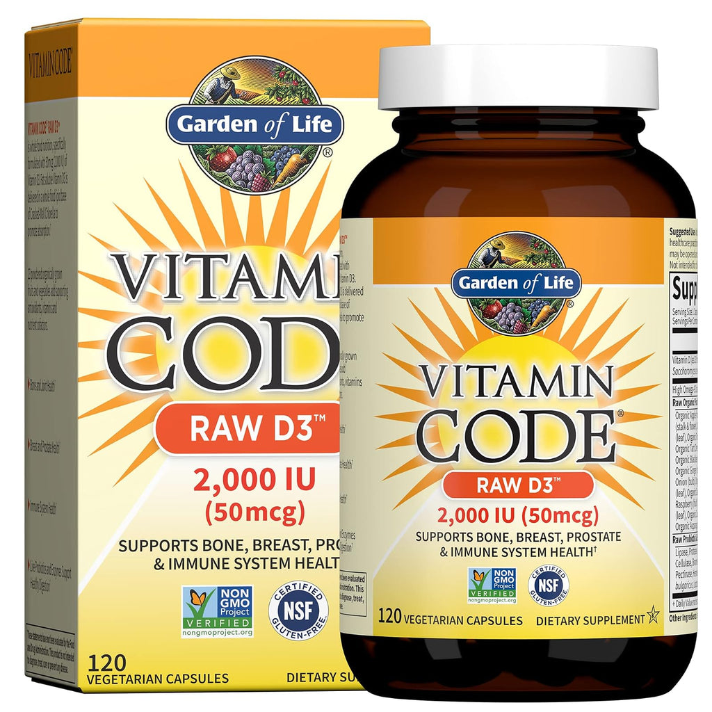 Garden of Life Vitamin D3 capsules