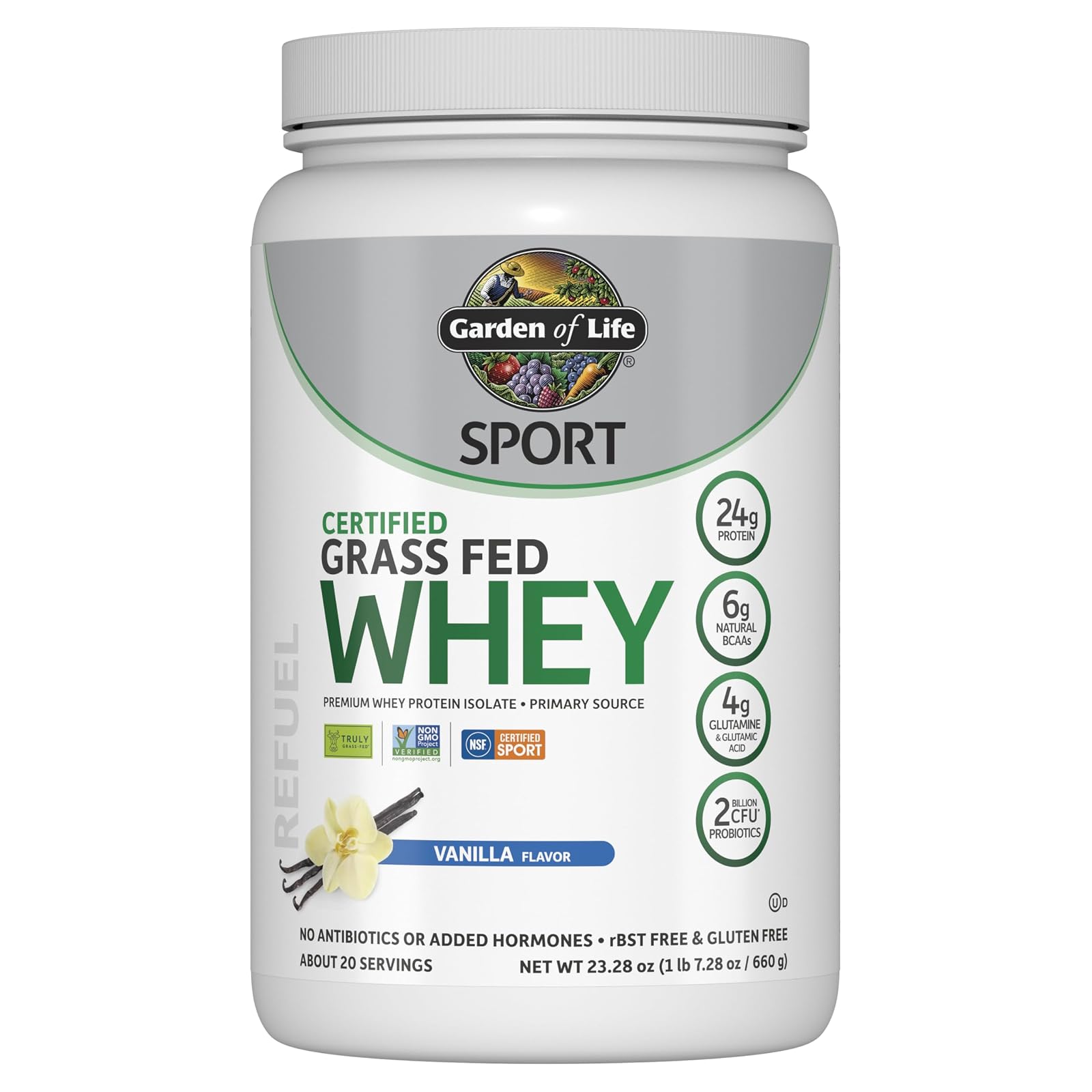 Garden of Life whey protein powder