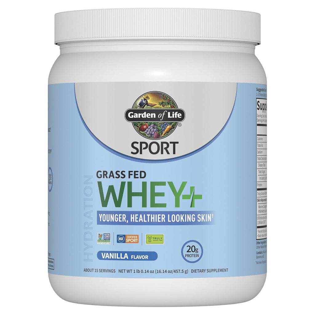 Garden of Life whey protein vanilla flavour